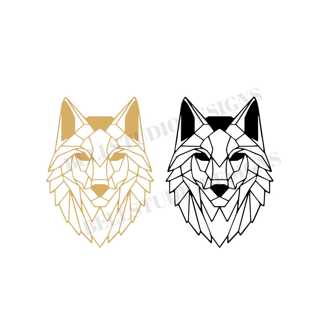 Wolf SVG, PNG Jpg, Geometric Wolf Svg, Cricut, Silhouette Cameo, Cut ...