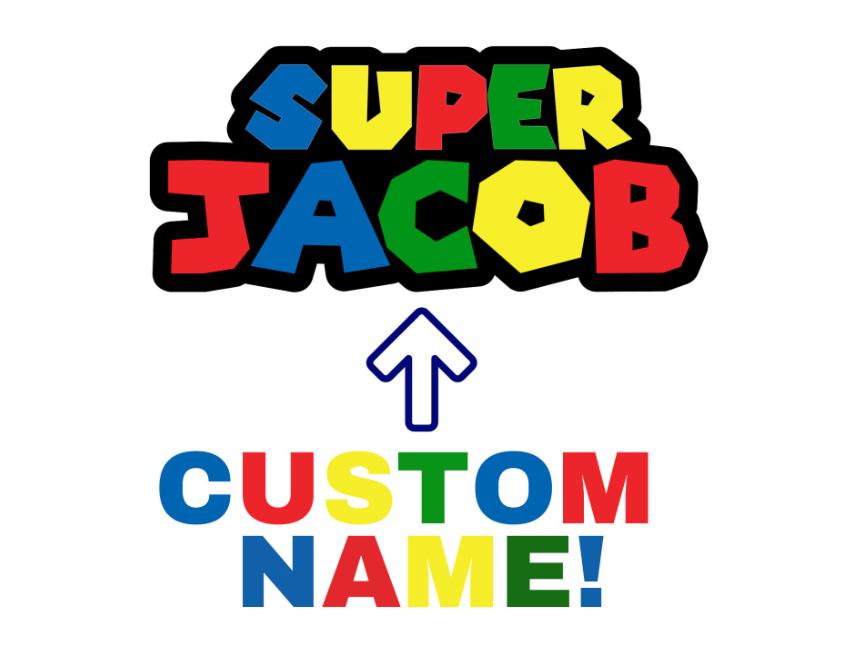 Custom Super Mario Name, Custom Name in Mario Font SVG PNG Jpg, Custom ...