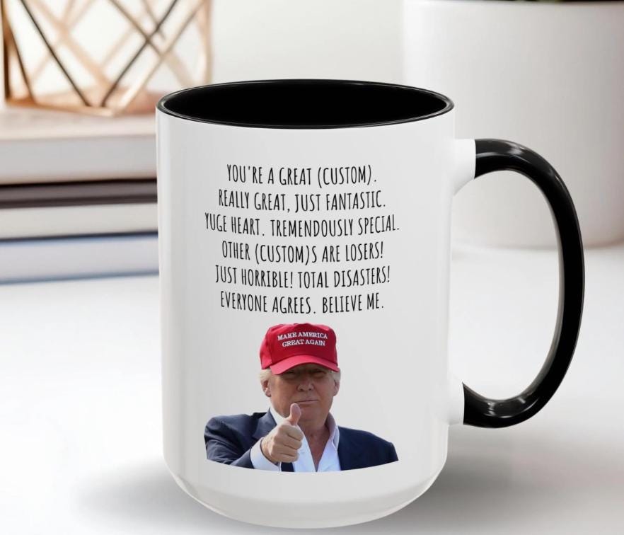 Personalized Trump Accent Coffee Mug for Mom, Dad, Uncle, Aunt, Grandpa ...