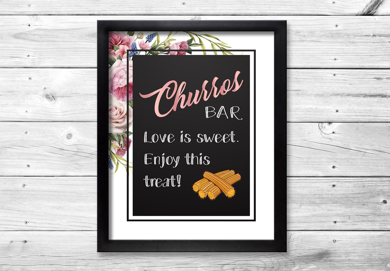 Churro Bar Sign, Wedding, Fiesta Cinco De Mayo, Couples Shower Decor ...