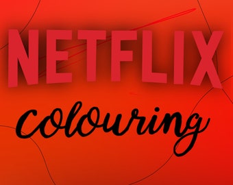 Netflix Coloring - Etsy UK