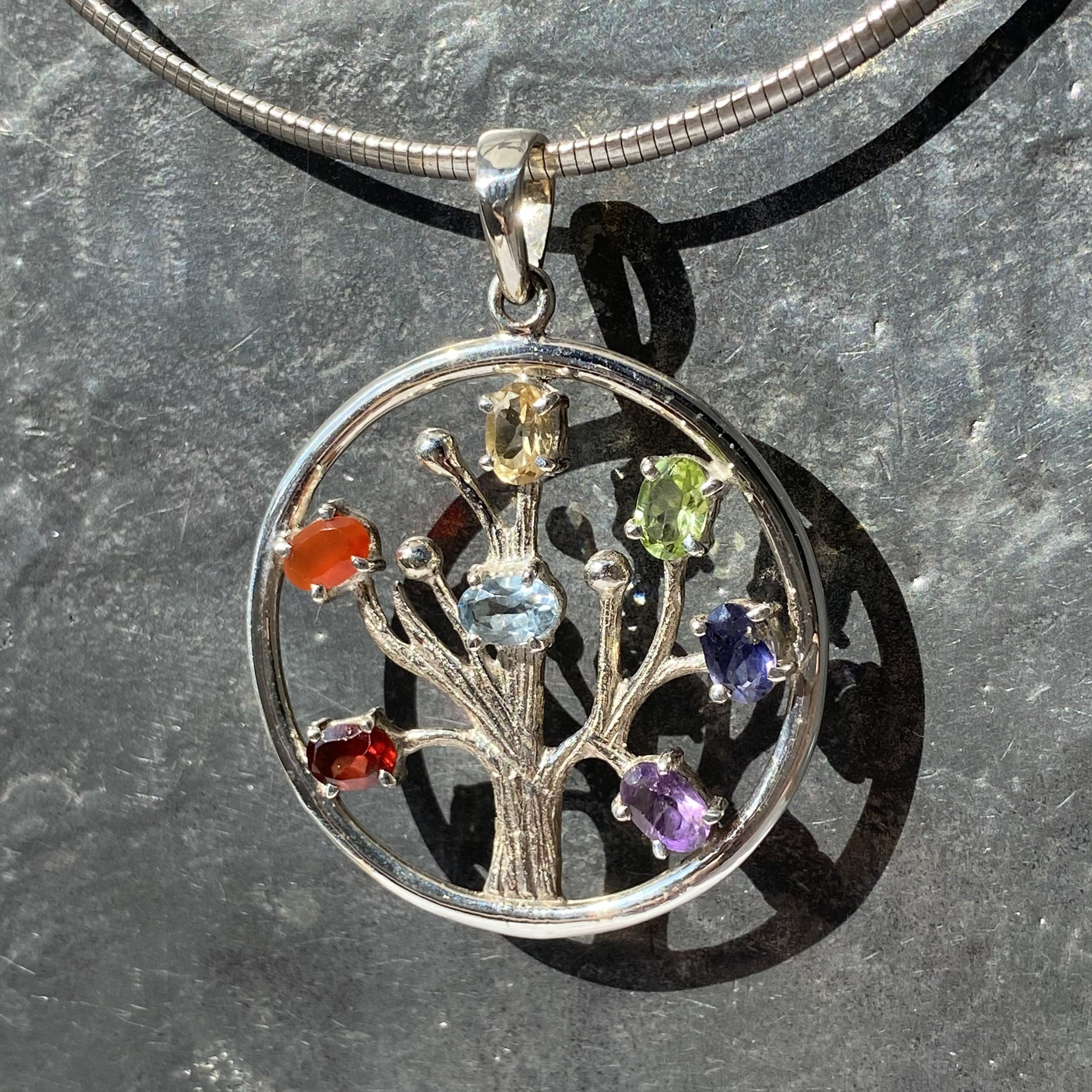 Chakra Tree of Life Pendant Chakra Pendant 7 Chakra - Etsy
