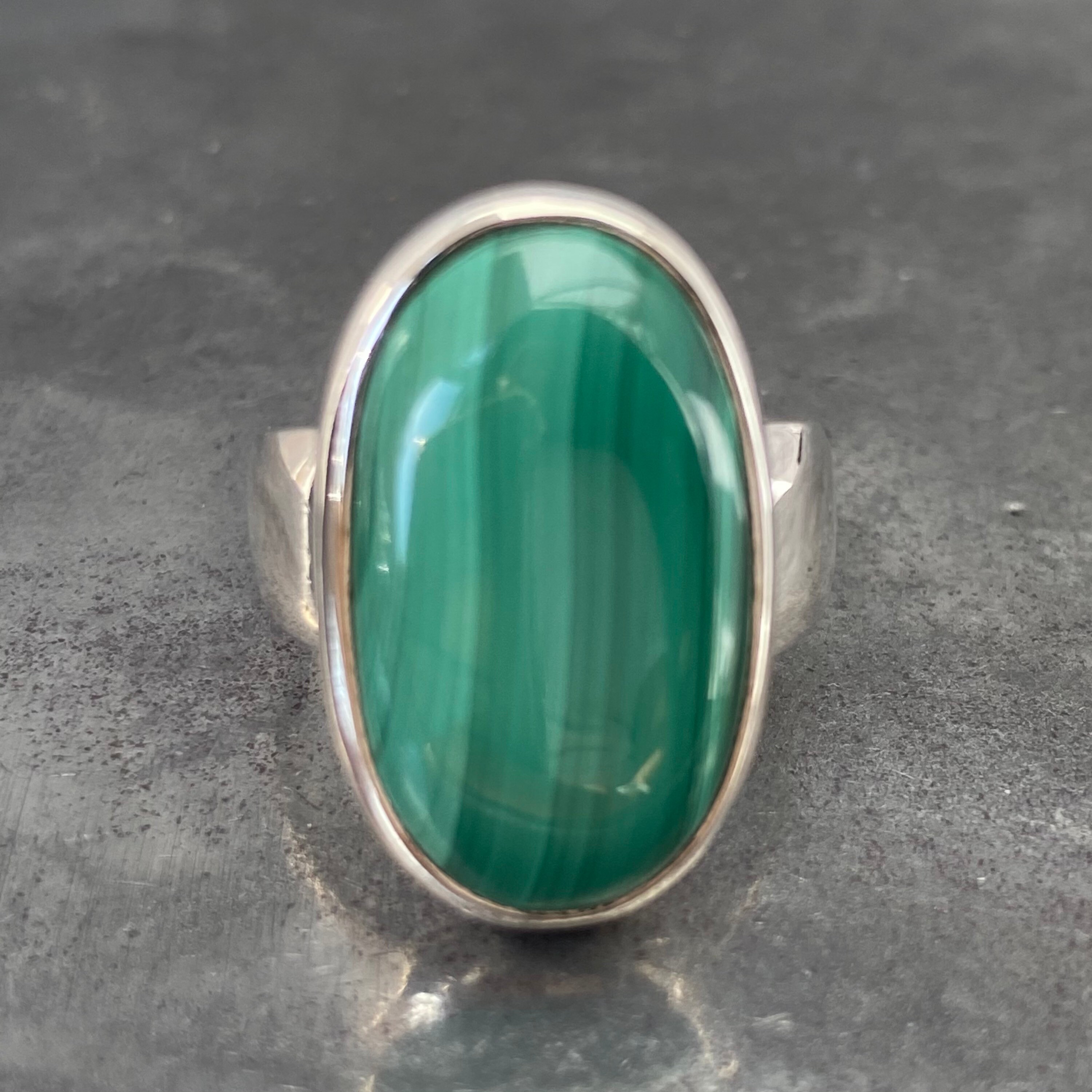 Malachite Ring Natural Malachite Ring Adjustable Malachite - Etsy New ...