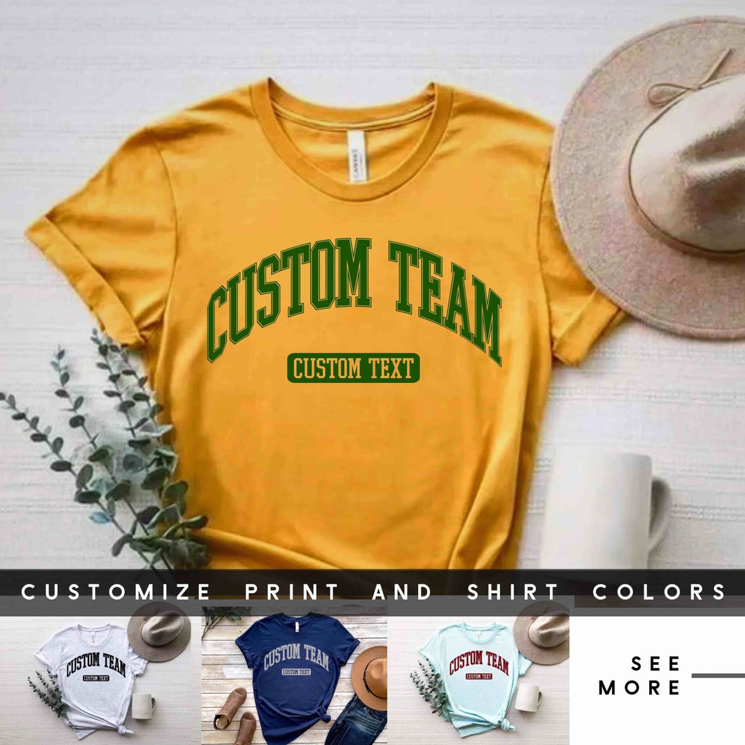 Custom Team Spirit Shirt,custom Mascot Shirt,custom School Shirt,team ...