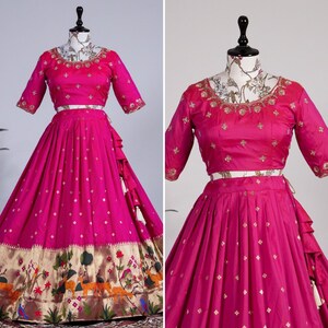 Silk Jacquard Paithani Lehenga Choli for Woman Designer Lahanga Indian ...