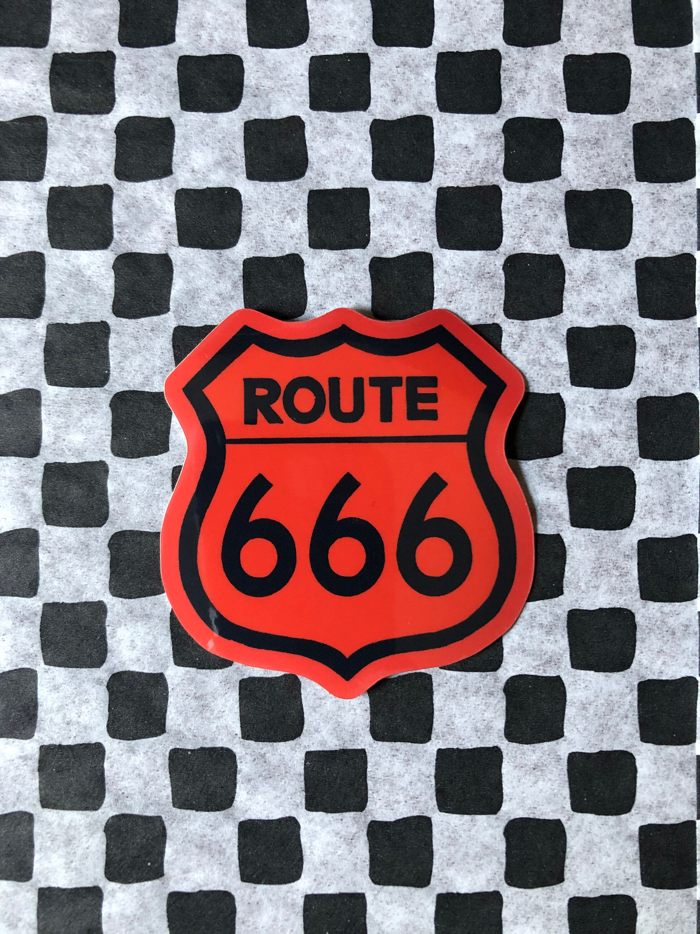 Route 666 Sticker - Etsy