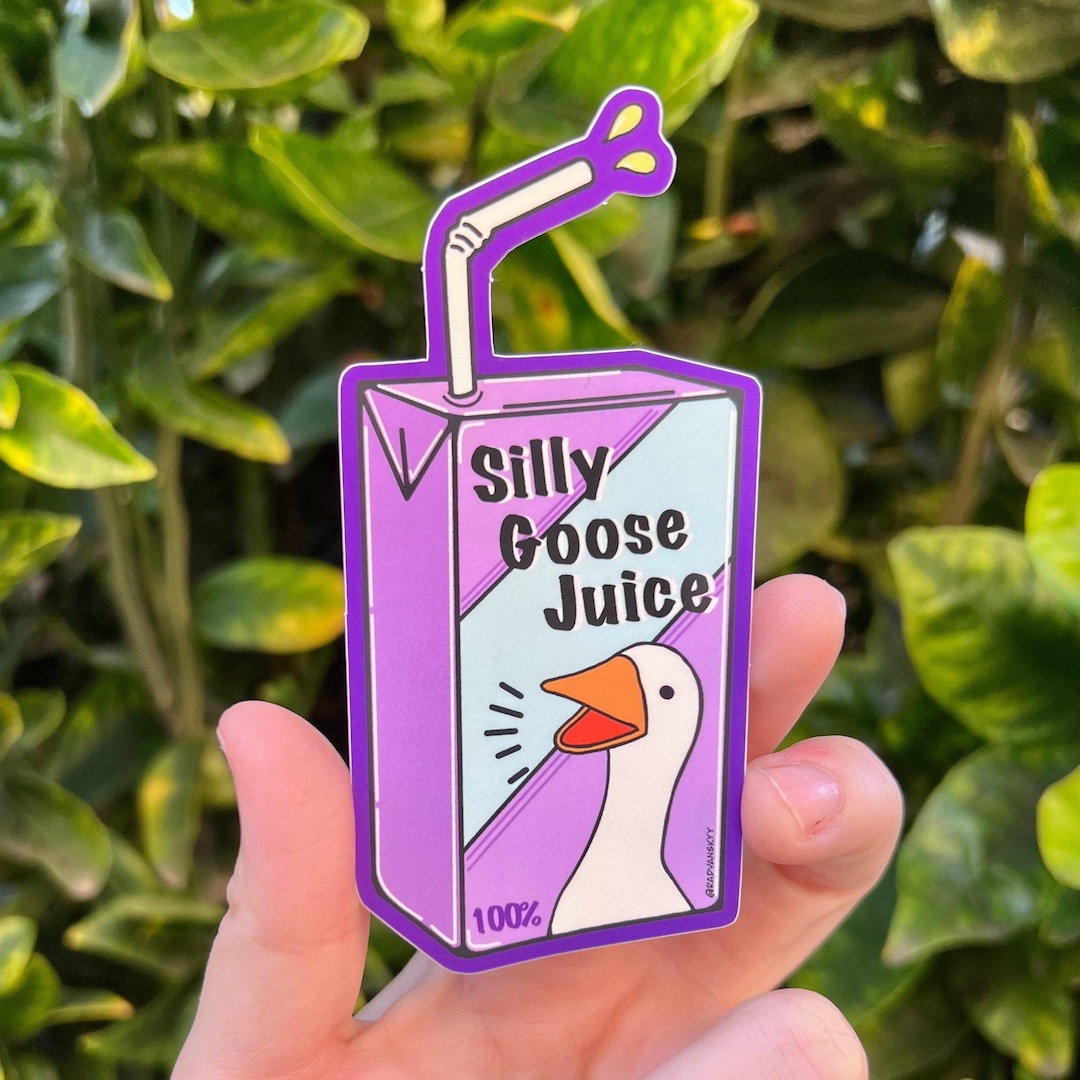 Silly Goose Juice Matte Sticker - Etsy