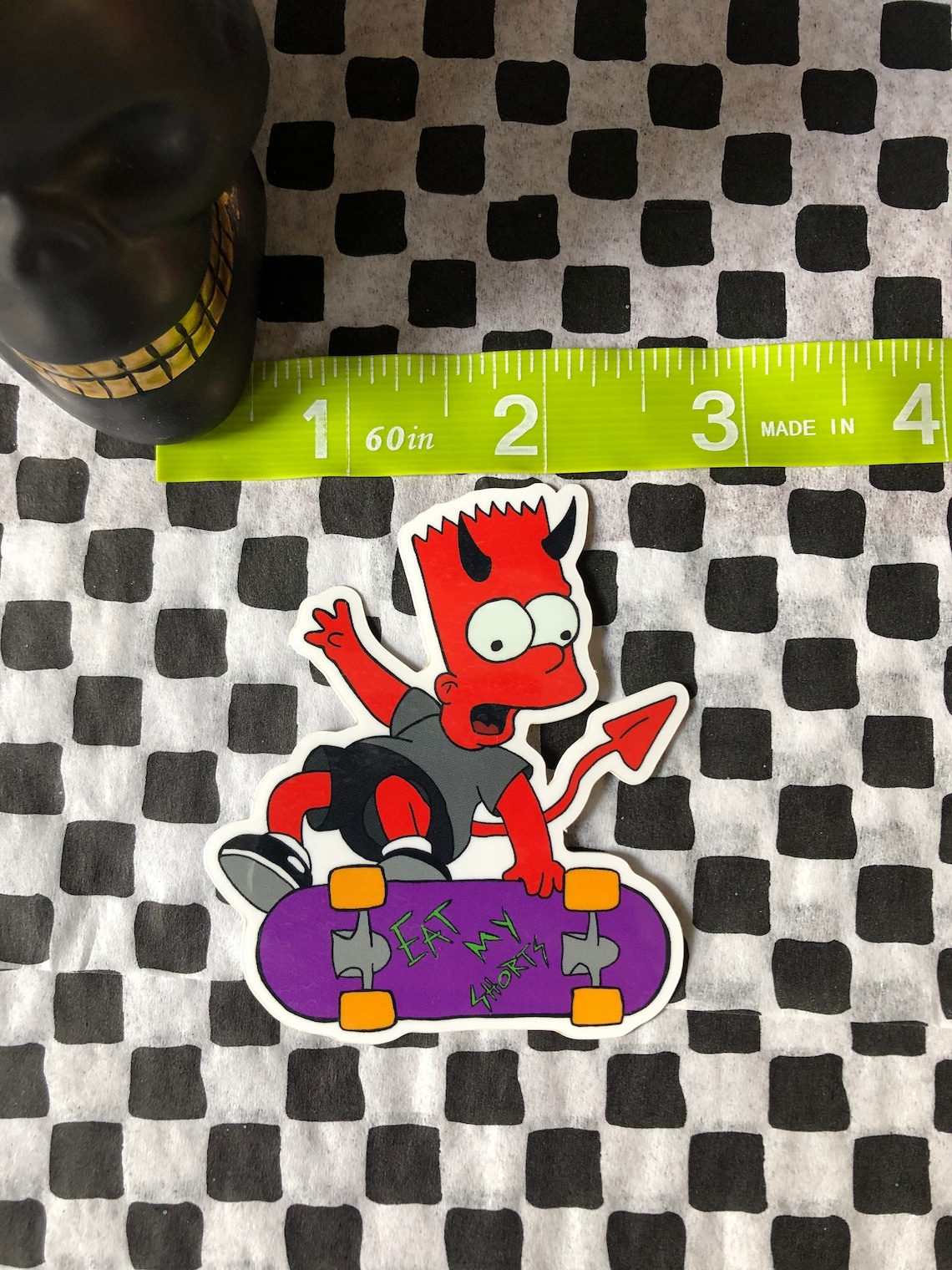 Devil Bart Sticker - Etsy
