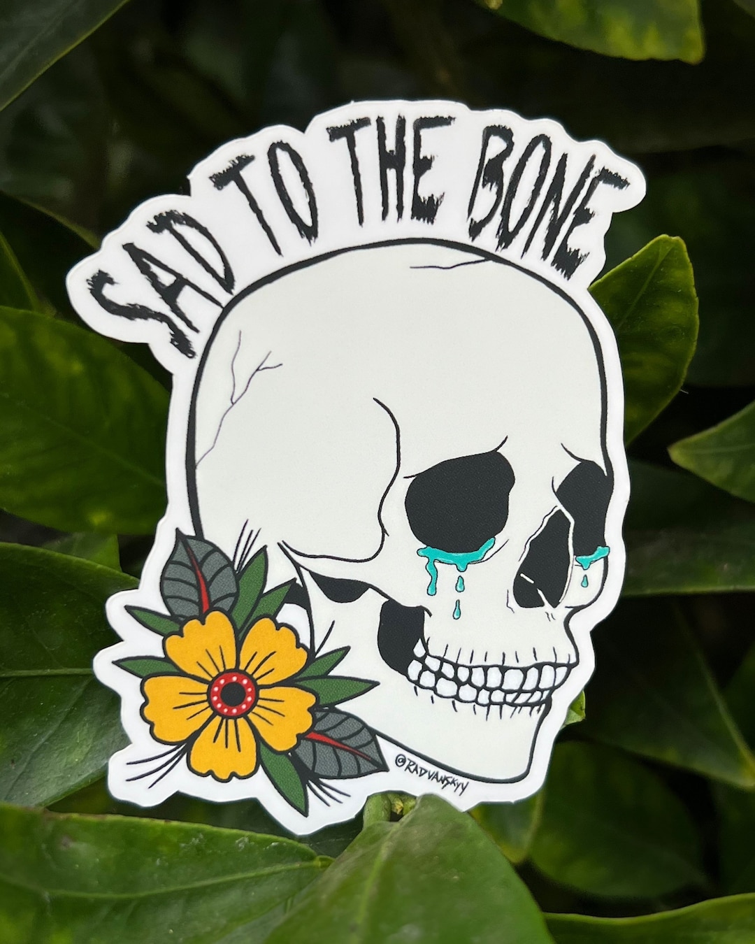 Sad to the Bone Sticker - Etsy