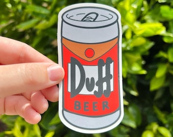 Duff Beer Sticker, Custom Made Sticker, Sticker, Vinyl, Laminated, Die ...