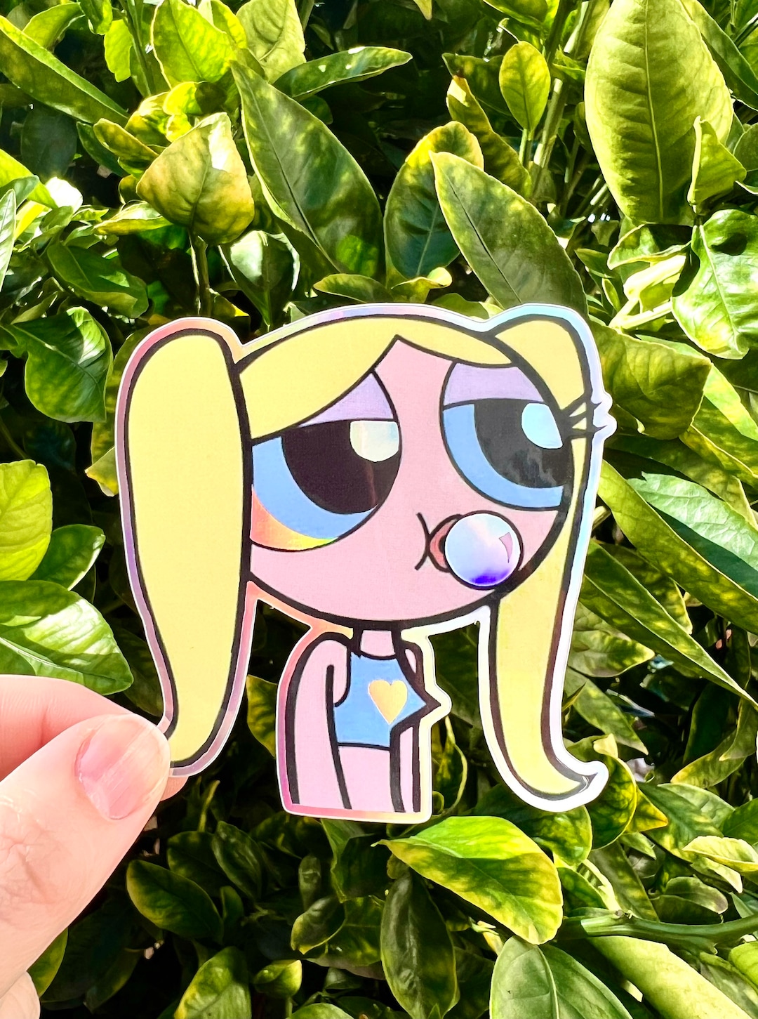 Bubbles Holographic Sticker - Etsy