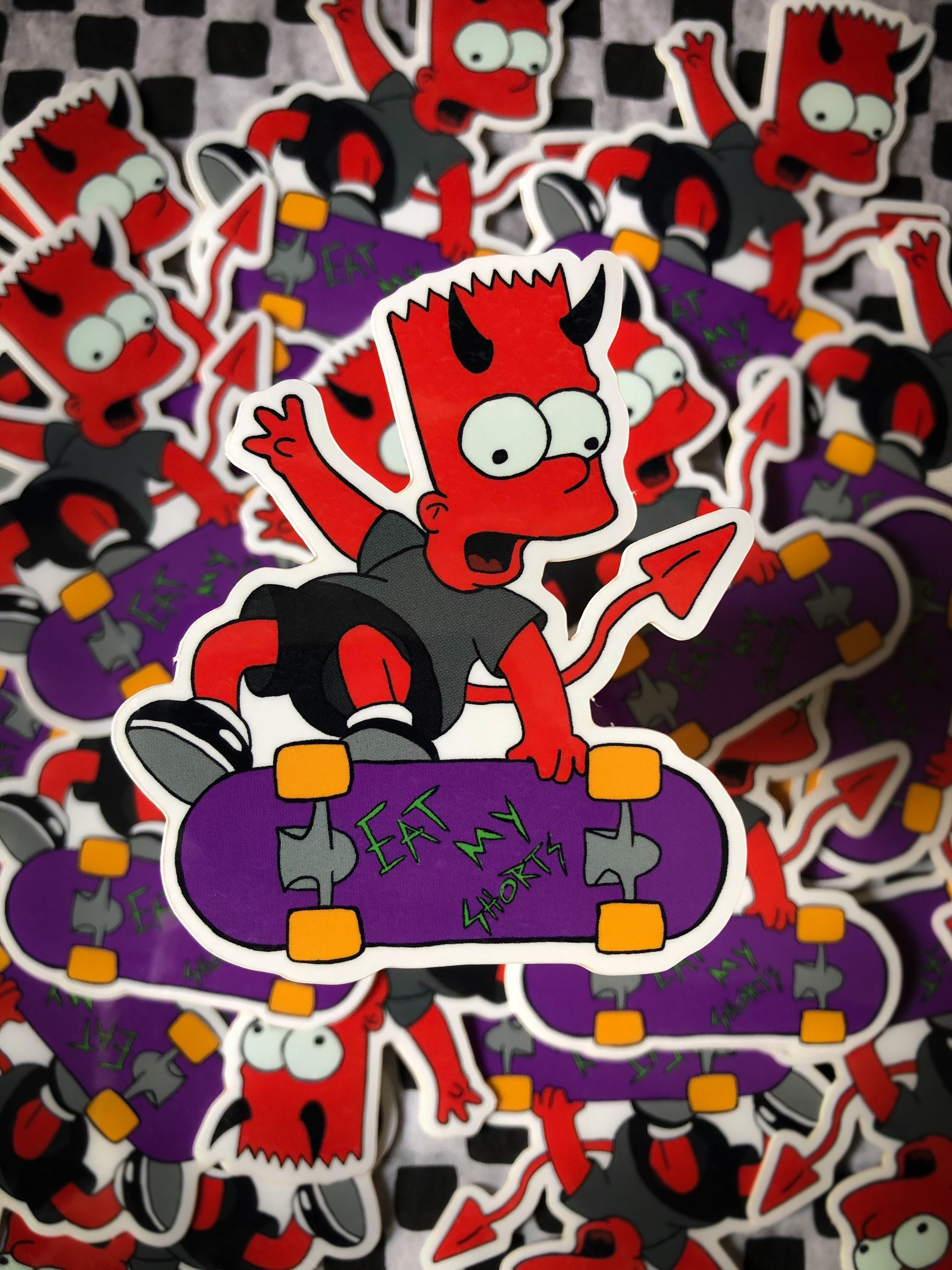 Devil Bart Sticker - Etsy