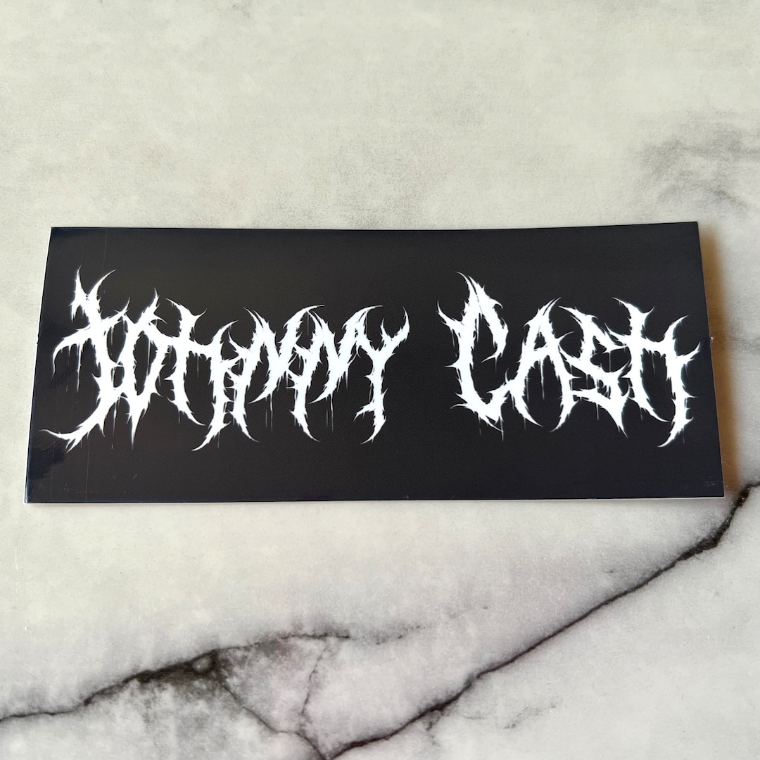 Cash Death Metal Sticker - Etsy