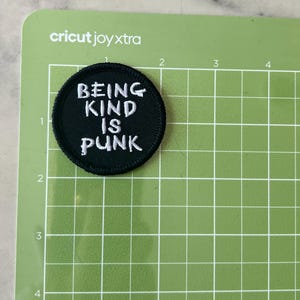 Being Kind is Punk Iron-on Patch - Etsy