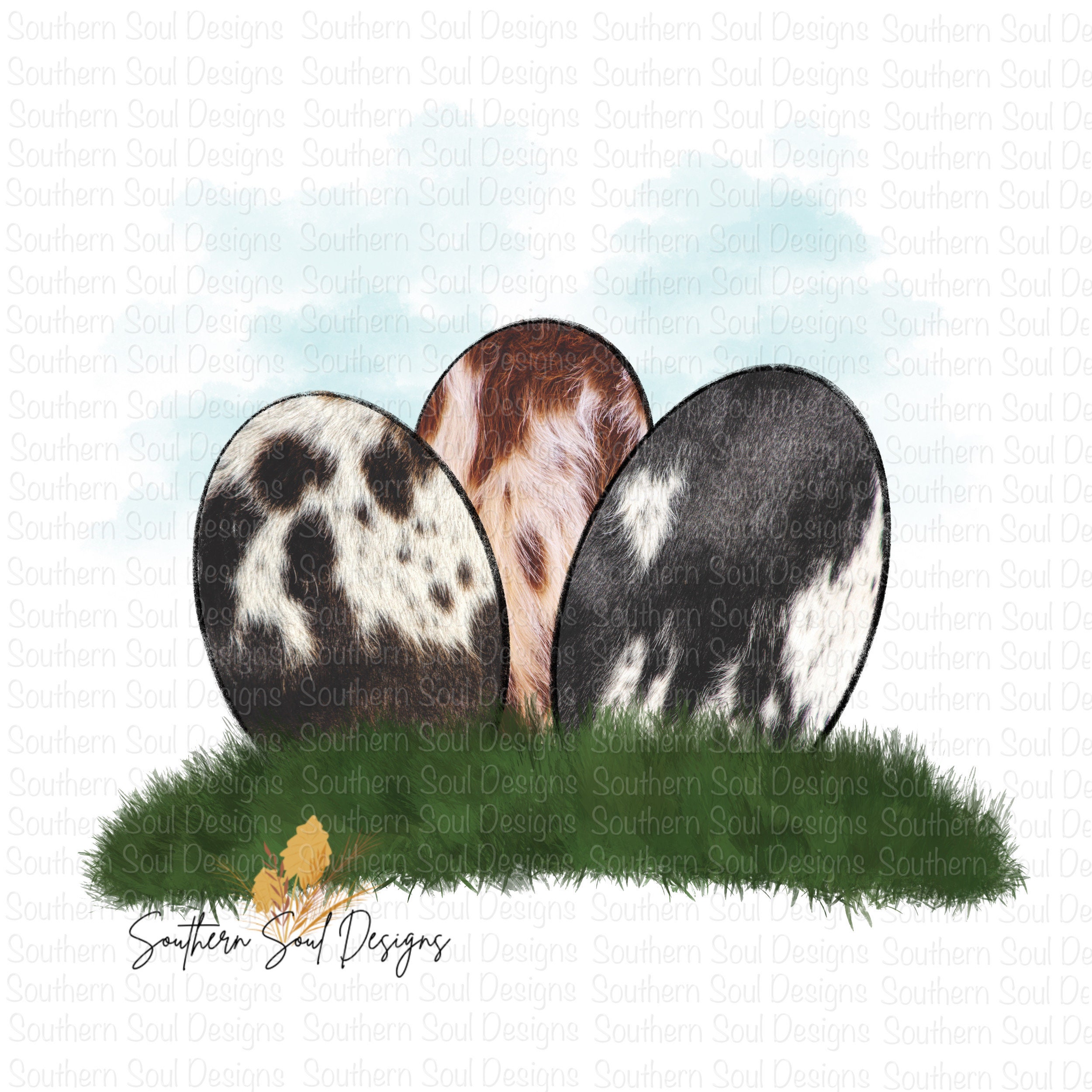 Cow Easter Eggs Png Etsy