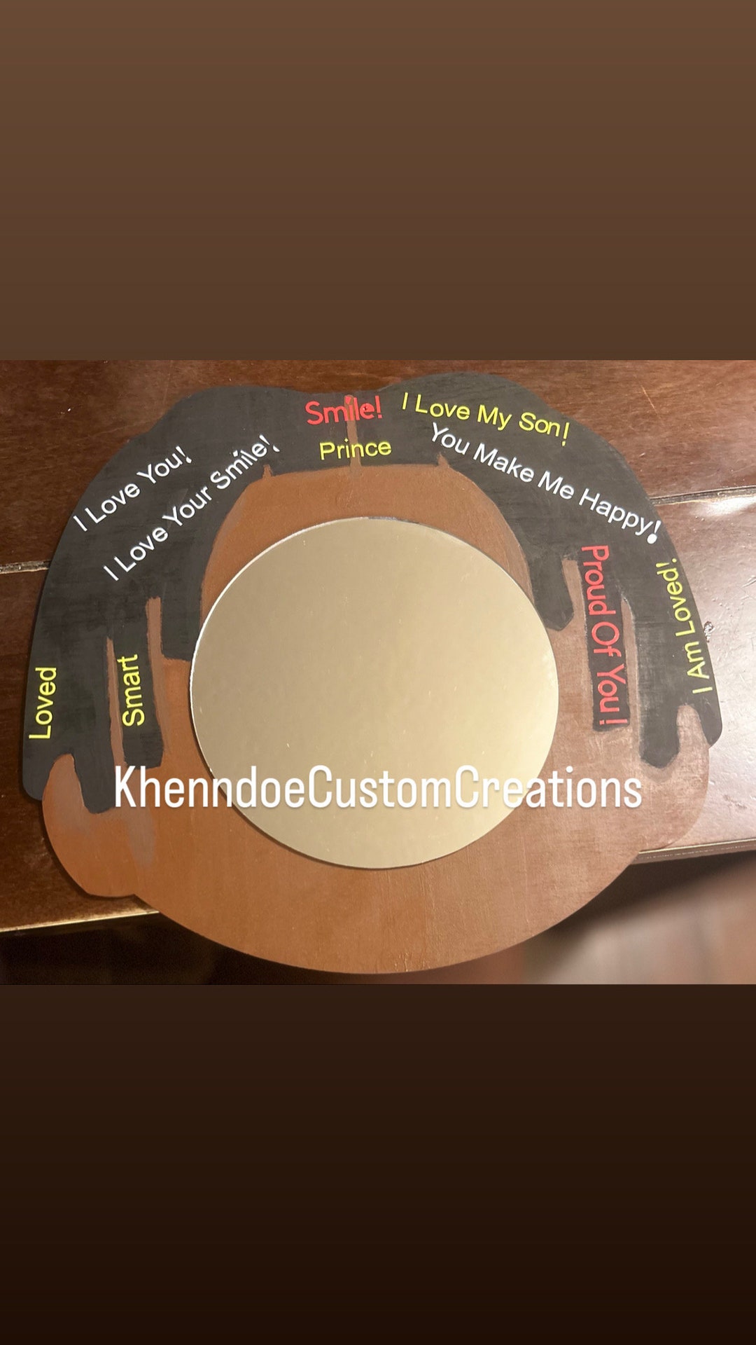 Positive Affirmation Mirror Black Boy Mirror Positivity - Etsy