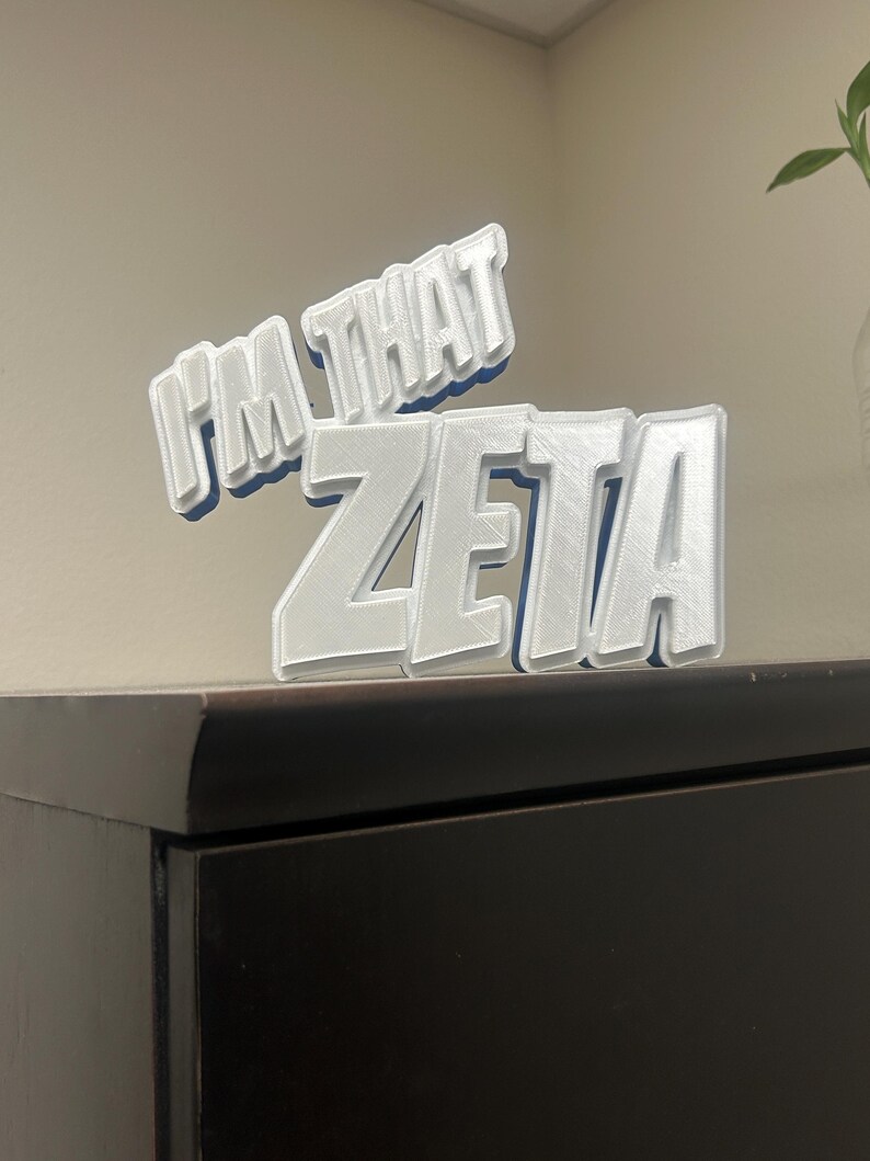 I’m That Zeta Desk Sign 3d Desk Sign for A Sorors of Zeta Phi Beta ...