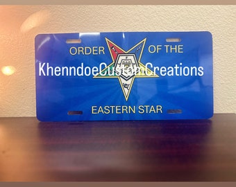 2B1 ASK1 OES License Plate Order of the Eastern Star Auto Car Truck Tag ...
