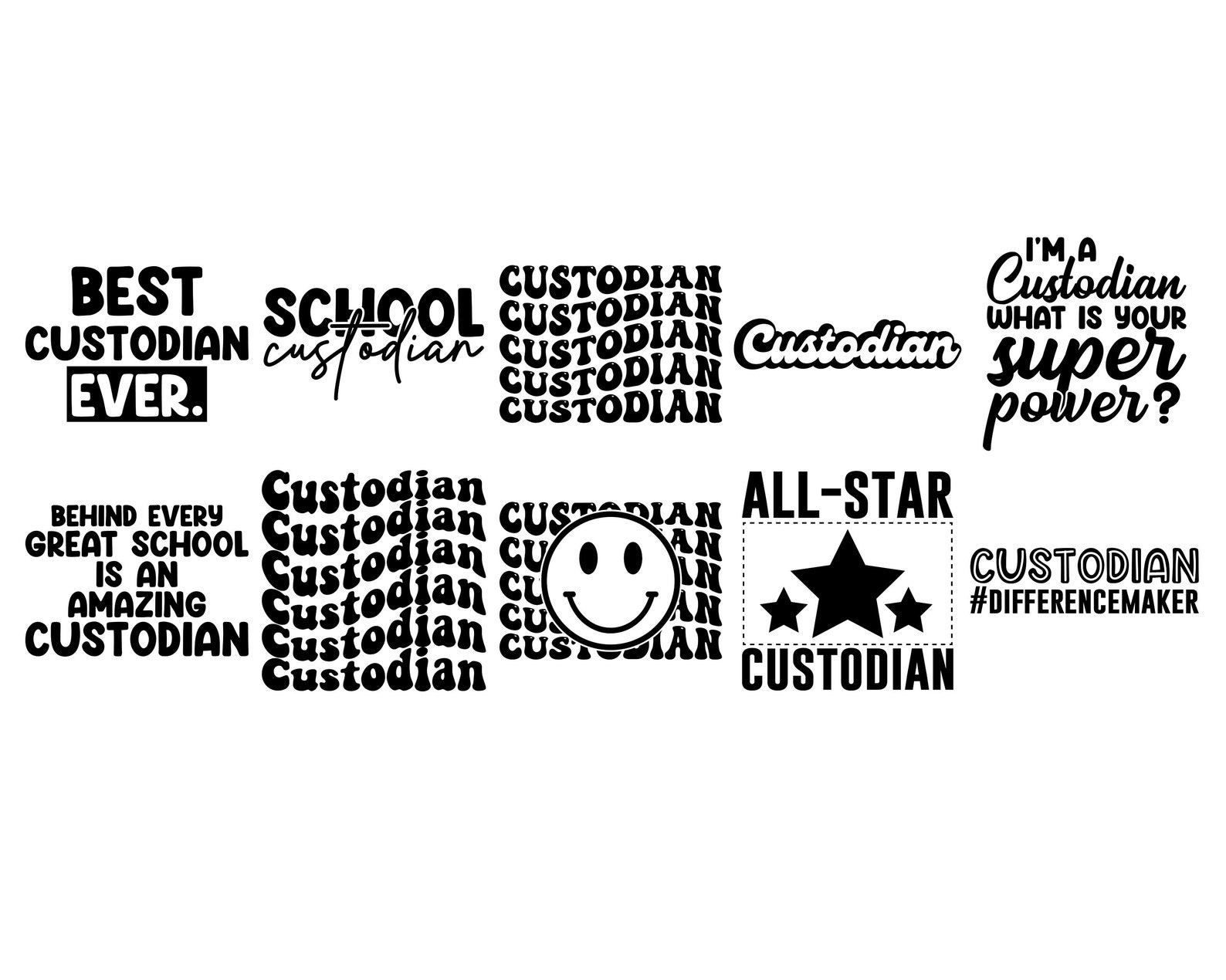 Custodian Svg Bundle, Janitor Svg for Cricut Shirt Free Commercial Use ...