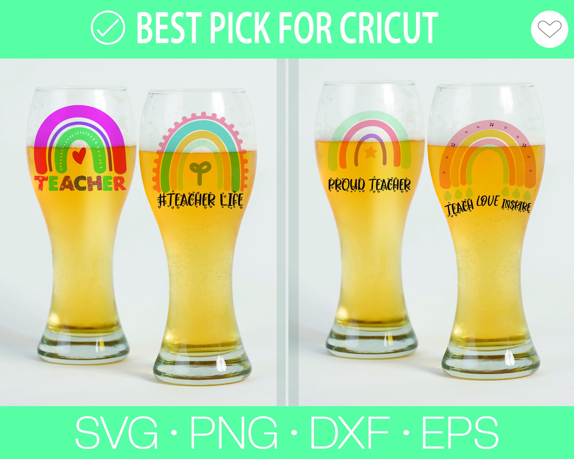 Teacher Rainbow Svg Bundle Teacher Rainbow Png SVG Teacher - Etsy