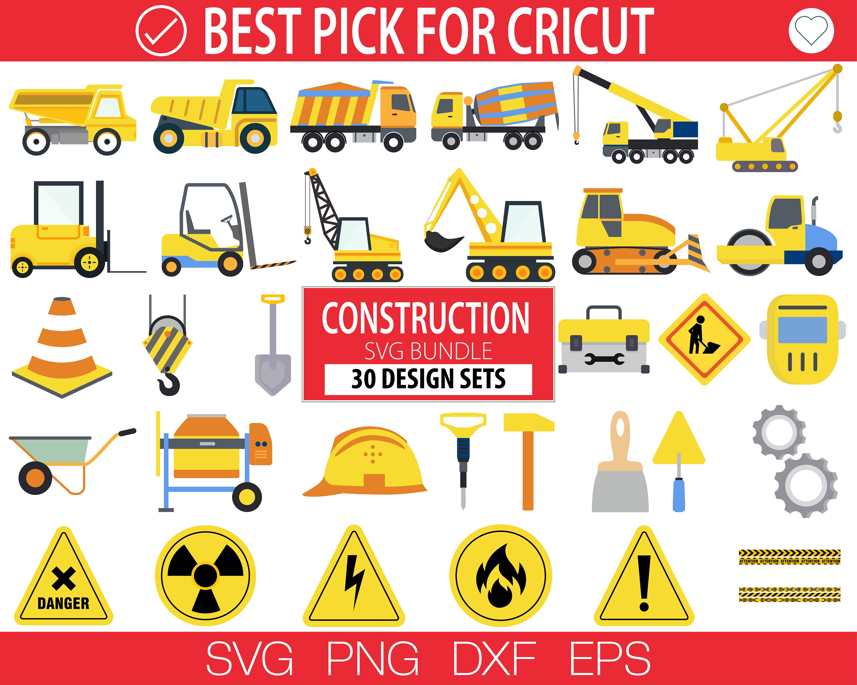 Construction SVG Trucks Svg Excavator Svg Construction - Etsy