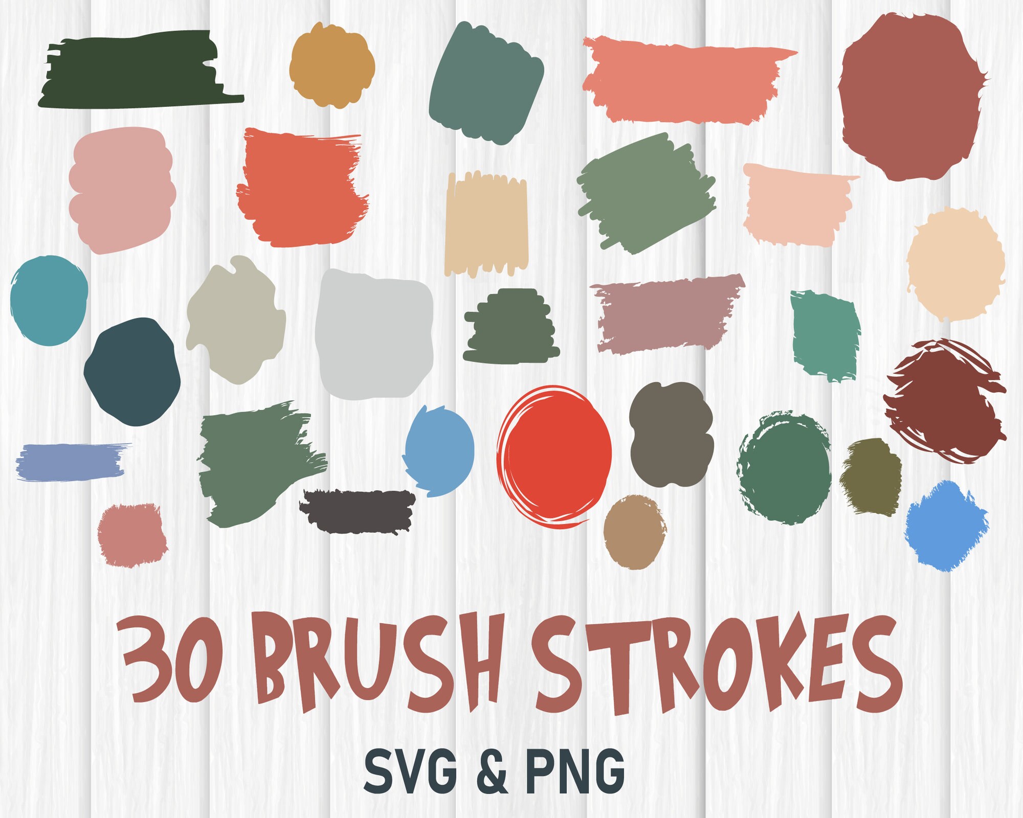 Paint Brush Stroke SVG Bundle Brushstrokes Svg Paint Swipe - Etsy