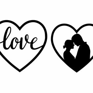 Hearts Valentine's Day Svg Bundle, Valentine's Day Laser Cut File ...