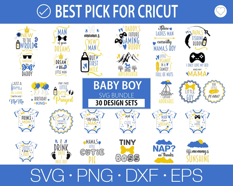 Baby Boy SVG Bundle, Baby Svg, Newborn Svg, Boy Mom Svg, Svg Designs ...
