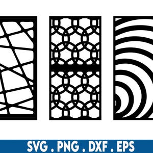 Geometric Panels Svg Bundle, Laser Cut Panels Svg, Lightburn Laser Cut ...
