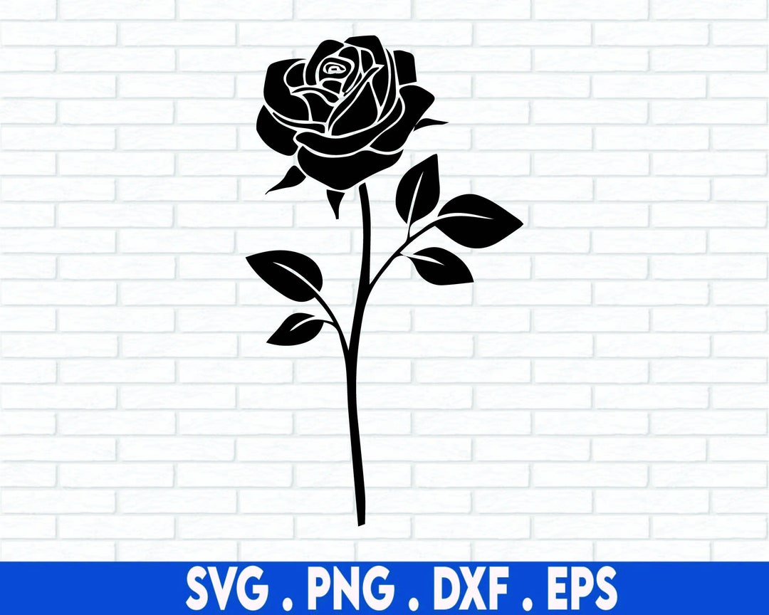 Rose Flower SVG, Floral Decoration SVG, Rose Svg, Flowers SVG, Flower ...