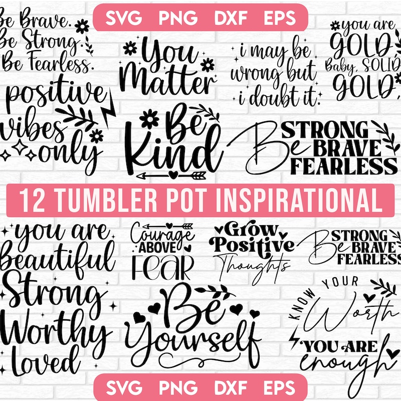 Inspirational Svg - Etsy