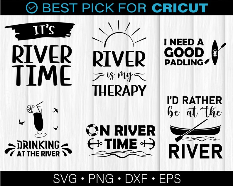 River SVG Bundle, River Life Svg, River Junkie Svg, Fishing Svg, River ...