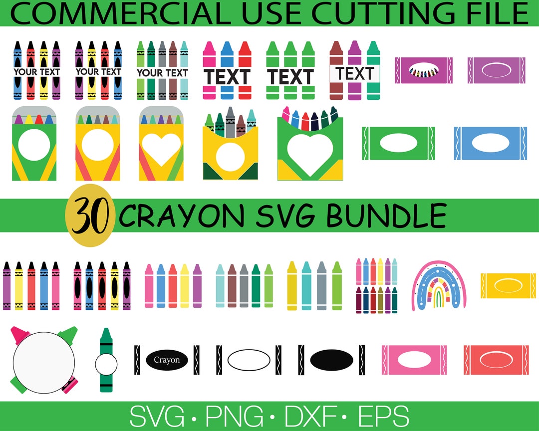 Crayon Split Monogram Svg, Crayon Svg, Teacher Svg, Crayon Wrapper Svg ...