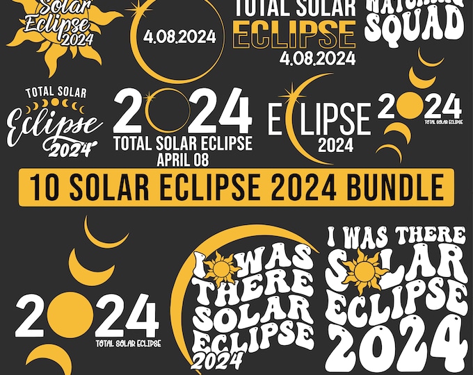Total Solar Eclipse 2024 Sticker Bundle of 3 Sizes 3.5" X 2" Oval, 3.5 ...