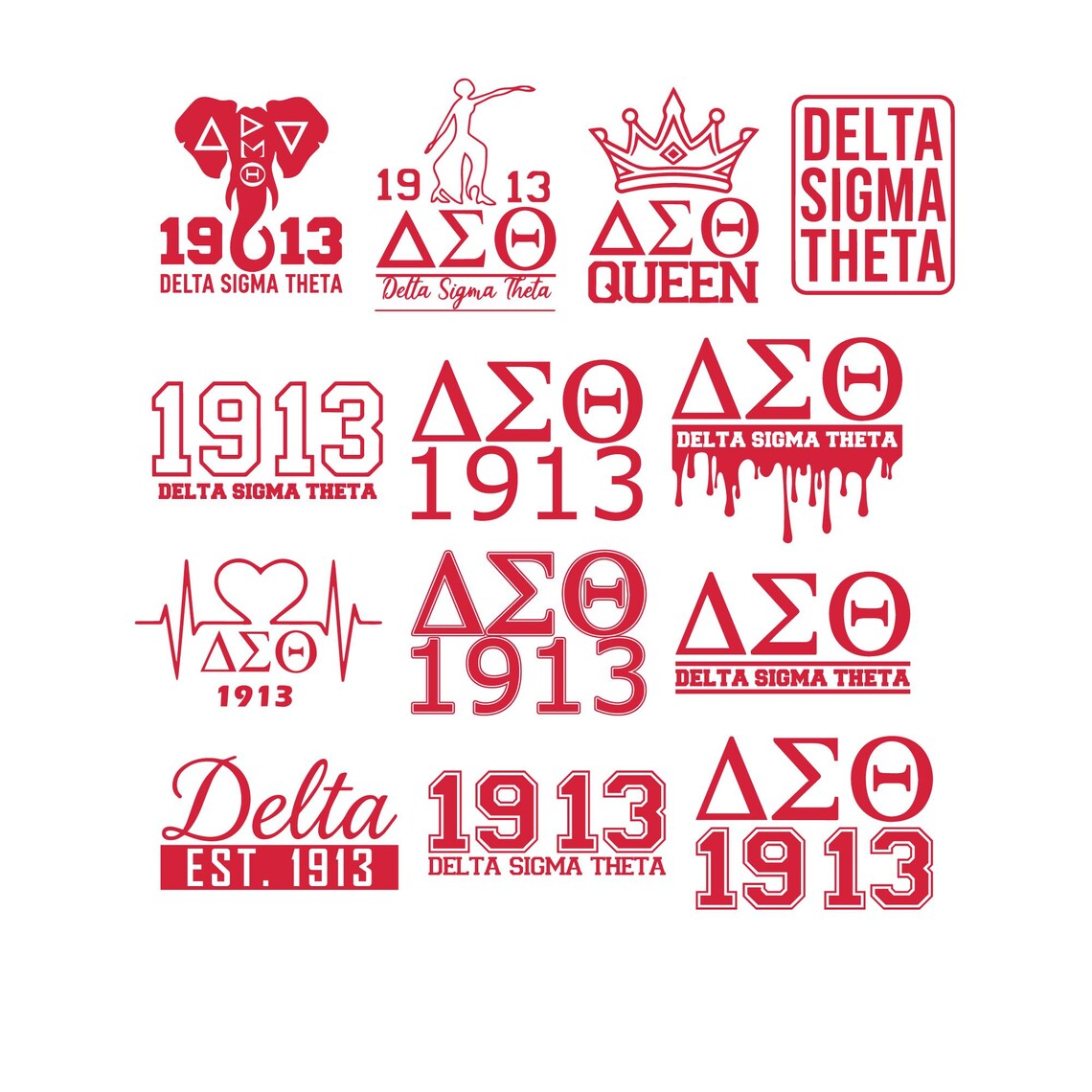 Delta Sigma Theta SVG Bundle, Delta Sigma Theta Svg,delta Sigma SVG ...