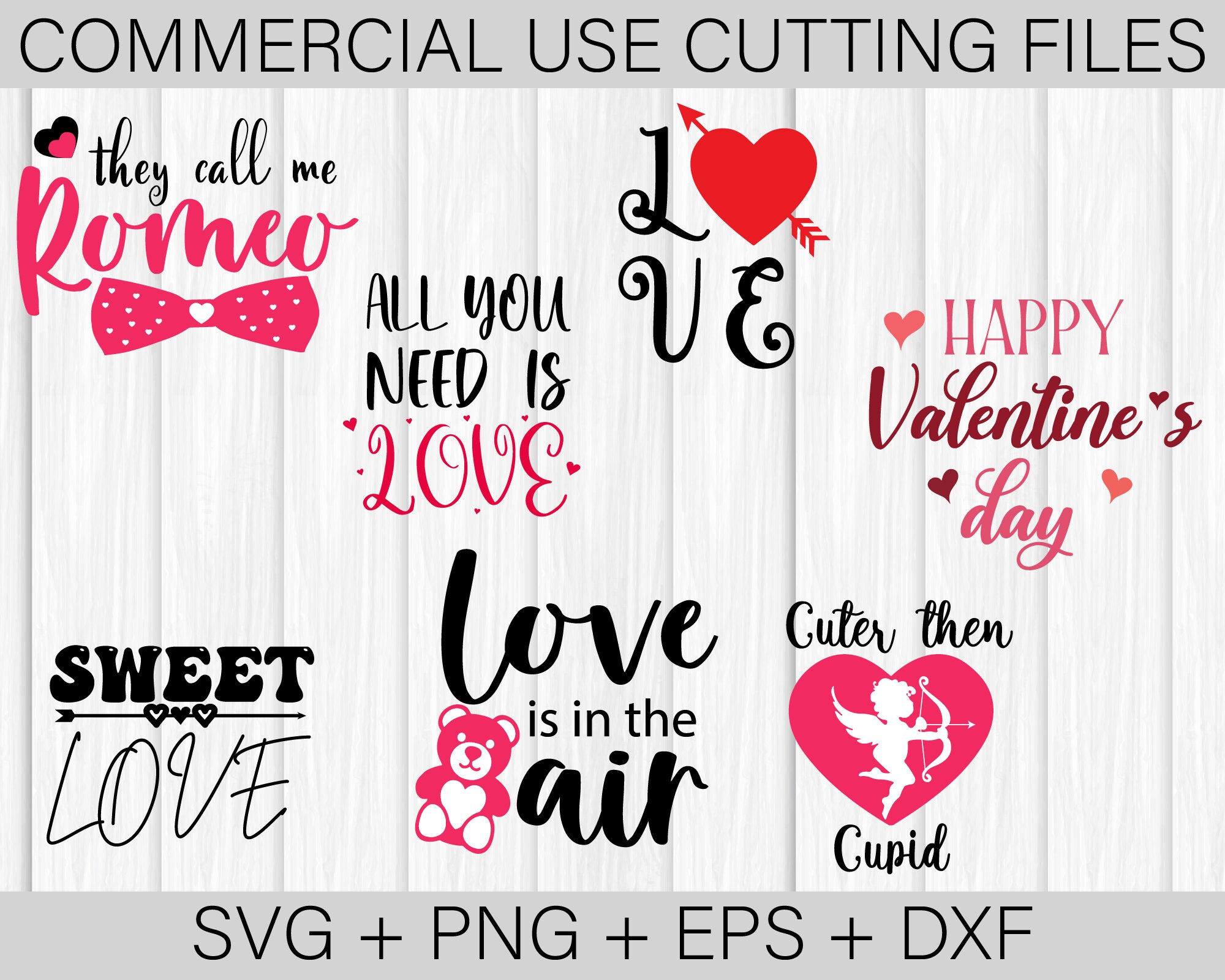Valentines Svg Bundle Valentines Day Svg Happy Valentine - Etsy