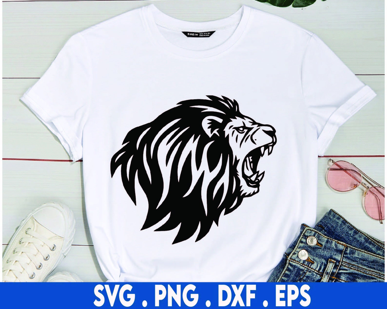 Lion Head SVG, Files for Cricut, Silhouette, Sublimation Designs ...