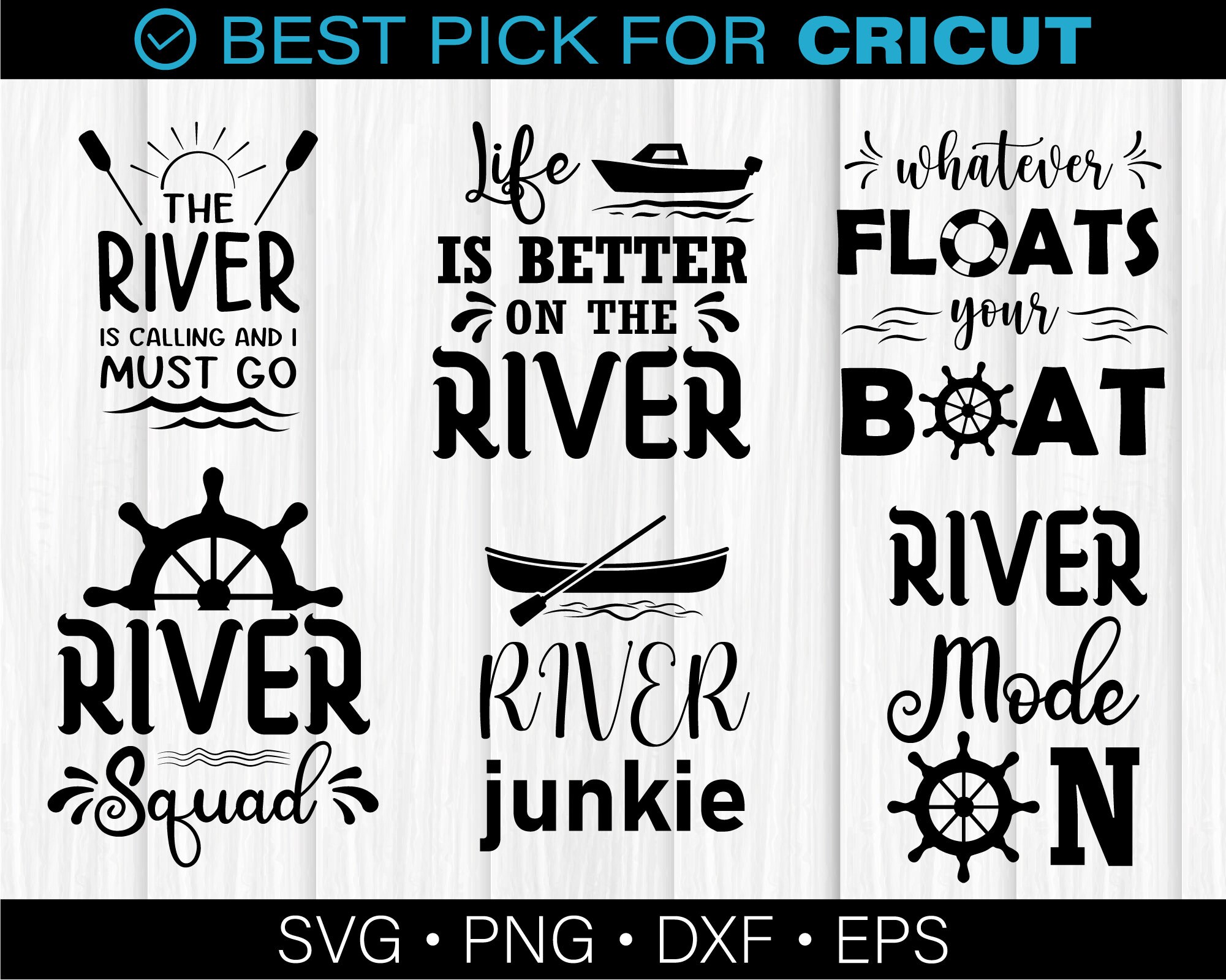 River SVG Bundle River Life Svg River Junkie Svg Fishing - Etsy