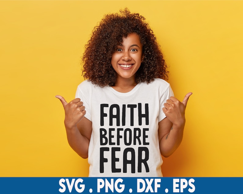 Faith Before Fear Svg Christian Svg Mental Health Svg Women - Etsy