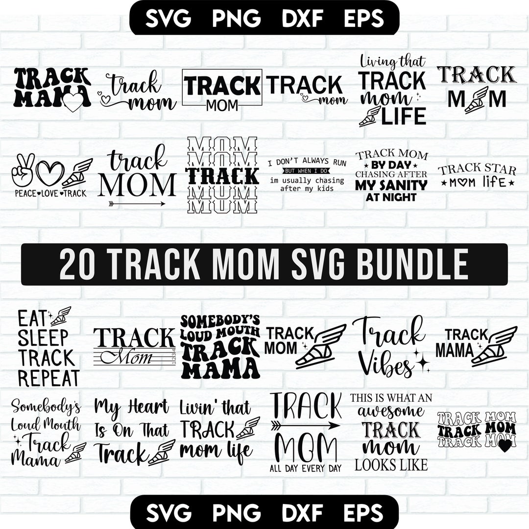 Track Mom Svg Bundle, Track Vibes Svg, Marathon Svg, Cross Country Mom ...