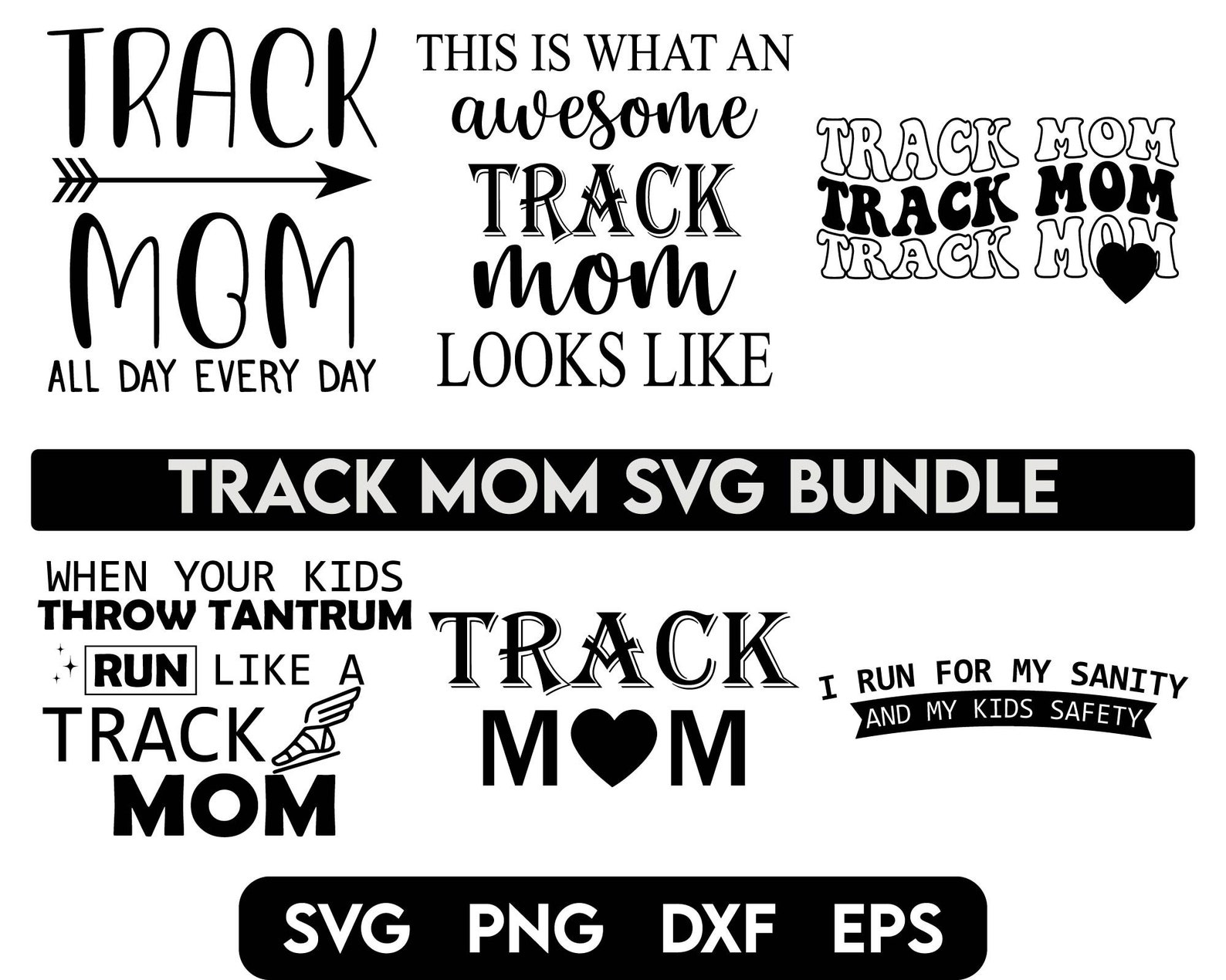 Track Mom Svg Bundle, Marathon Svg, Cross Country Mom Svg, Track and ...