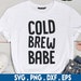 Cold Brew Svg, Cold Brew Babe Svg, Iced Coffee Svg, Boho Coffee Svg ...