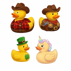 Rubber Duck Clipart Bundle, Rubber Duck Clipart,sublimation Design ...
