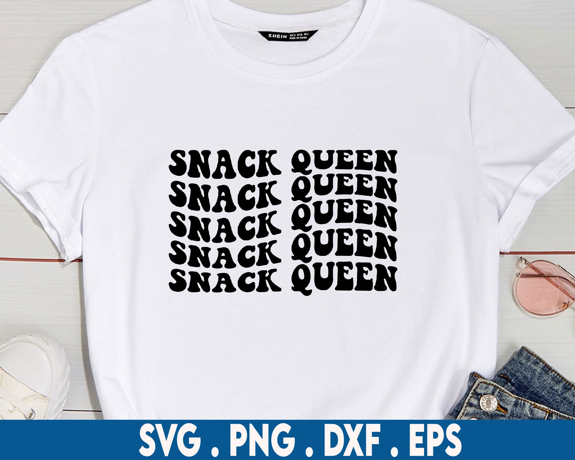 Snack Queen Svgfast Food Svgsarcastic Svgtrending Svgsnack - Etsy