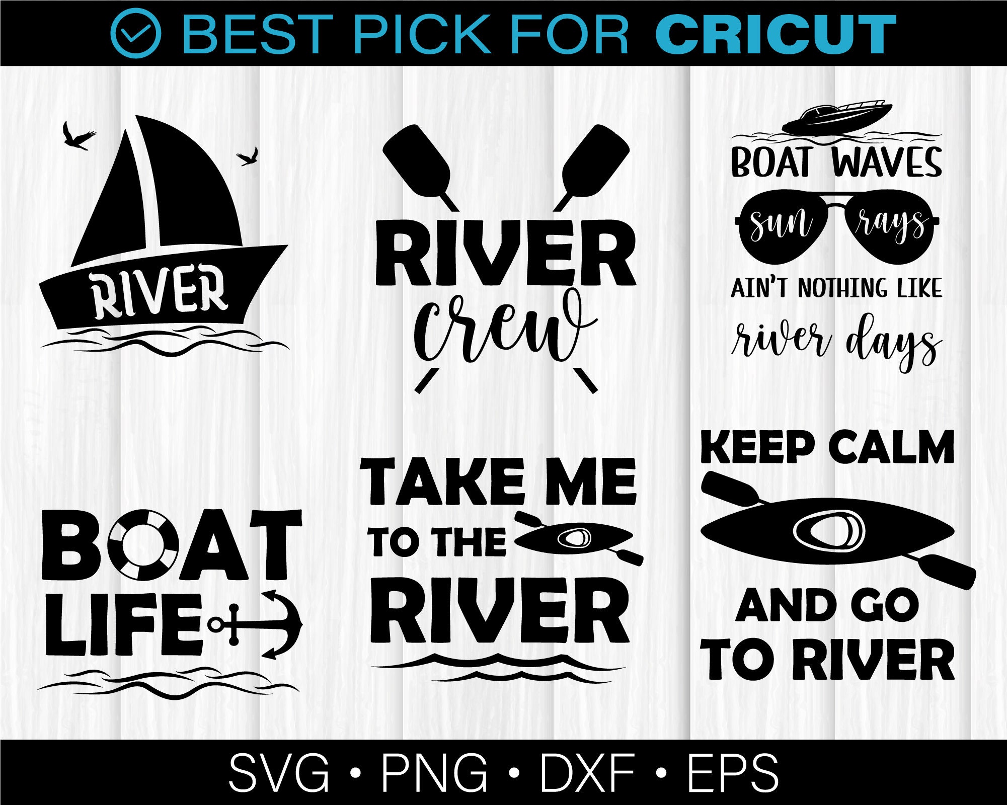 River SVG Bundle, River Life Svg, River Junkie Svg, Fishing Svg, River ...