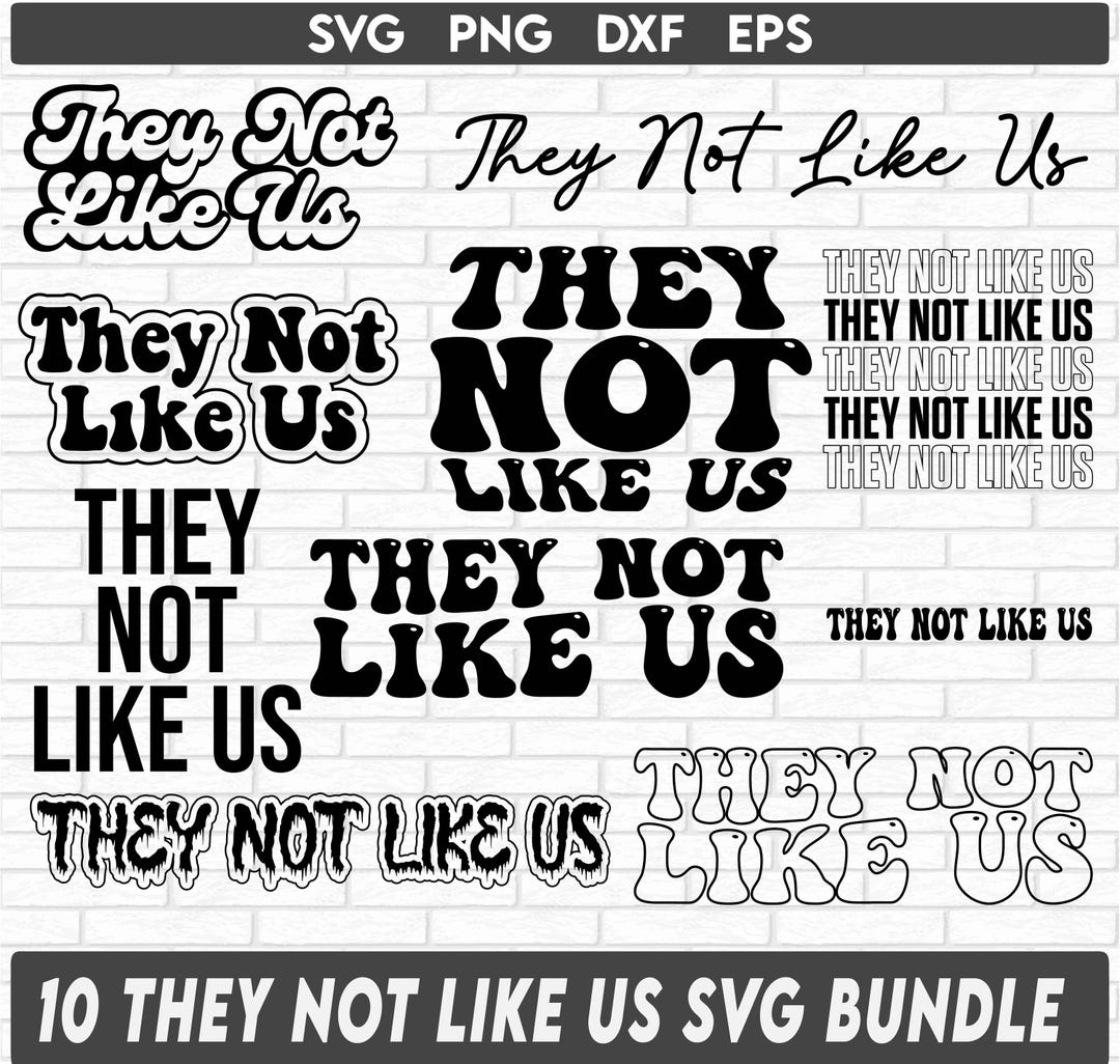 They Not Like Us Svg Bundle, They Not Like Us Svg Png Bundle, Rapper ...