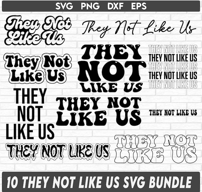 They Not Like Us Svg Bundle, They Not Like Us Svg Png Bundle, Rapper ...