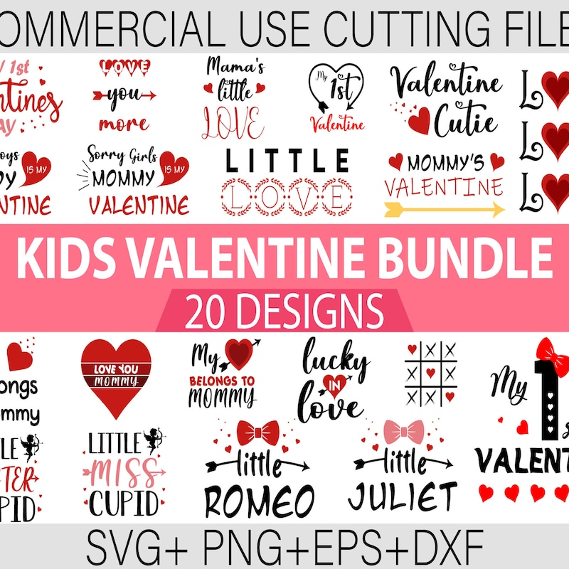 Kids Valentine Svg - Etsy