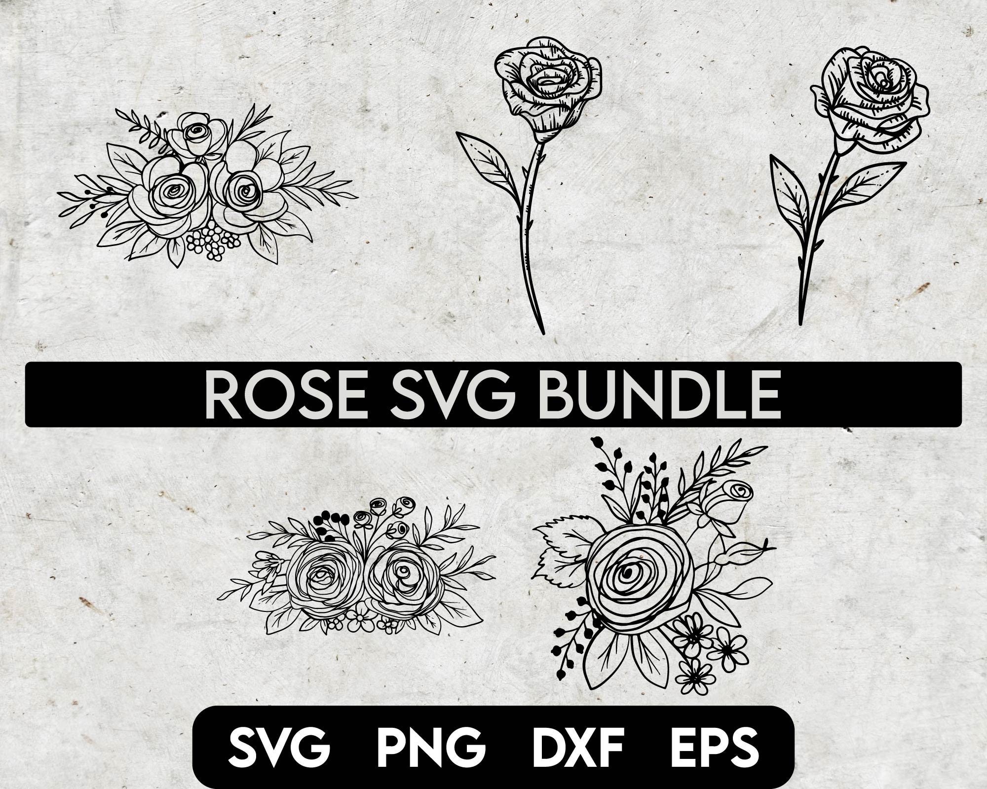 Rose Svg Bundle ROSES Svg Rose Clipart Bundle Rose Svg Cut - Etsy Australia