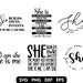 She is Me SVG Bundle, Postive Quotes Svg, Woman Affirmation Svg ...
